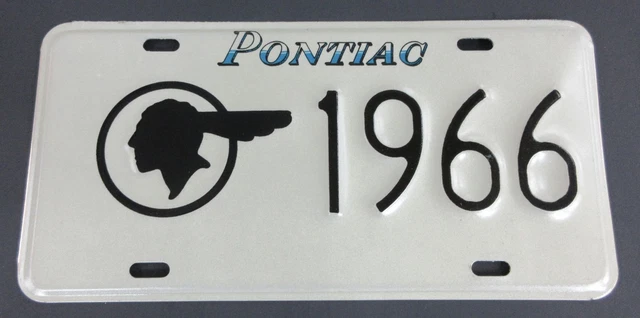 1966 PONTIAC LICENSE Plate $49.99 - PicClick CA