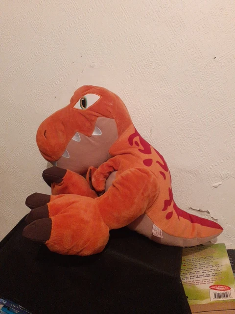 JURASSIC WORLD PARK Dinosaur Orange T-Rex Large Soft Toy 13” Plush Posh ...