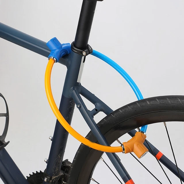 CYCLING TRAVEL KEYLESS Bicycle Lock 11mm Diameter Cable Easy Locking ...