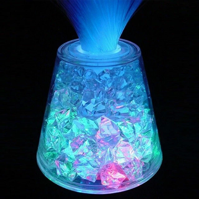 ICE LAMP LED Fibre Optic Starry Room Night Light Fountain Night ...