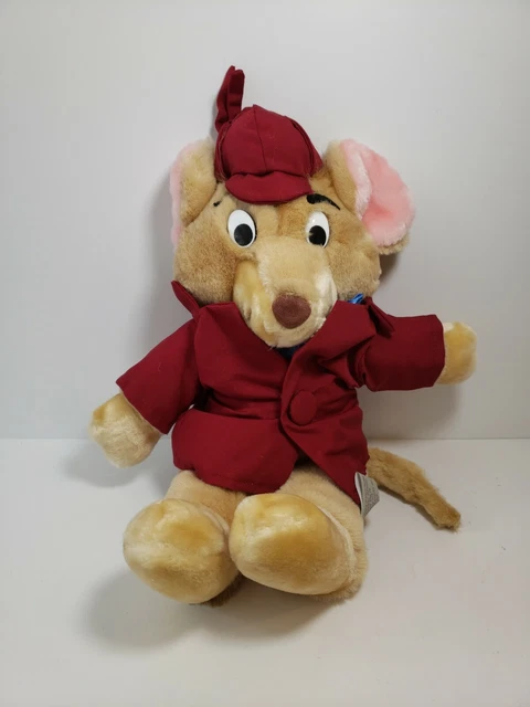 VINTAGE DISNEY “BASIL” The Great Mouse Detective 15” Plush Toy 1986 $24 ...