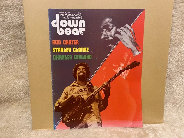 JBFA3 DOWN BEAT Magazine Cover Page 11X8 Ron Carter EUR 12,90 - PicClick IT