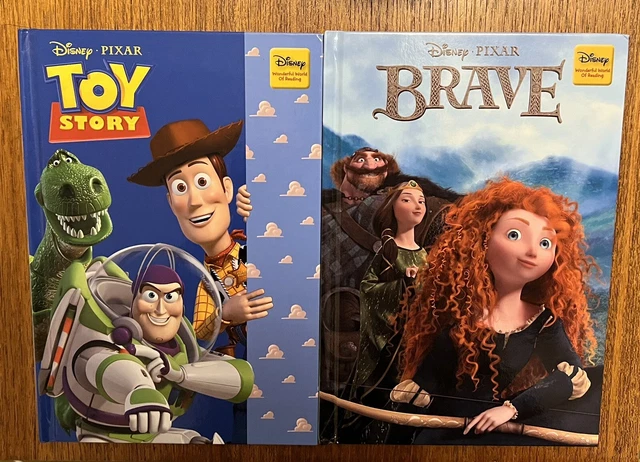 WALT DISNEY PIXAR Wonderful World Of Reading Toy Story & Brave Hardback ...