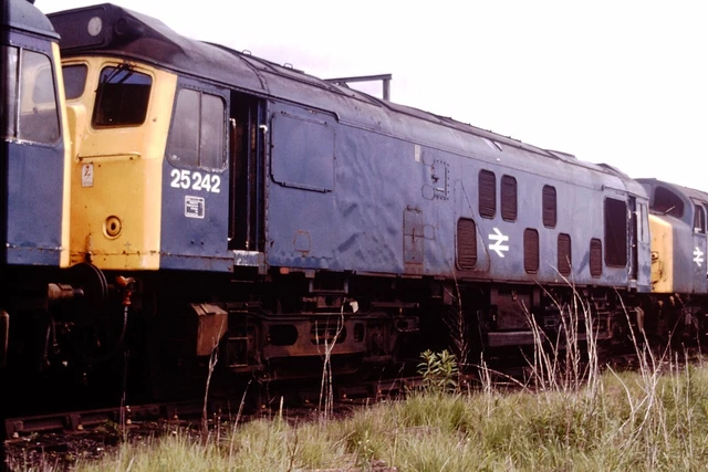 1980S BRITISH RAIL BR Diesel Loco 25242 Crewe Carlisle Railway Slide ...