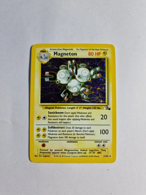 MAGNETON 11/62 POKEMON Card HOLO EUR 10,21 - PicClick DE