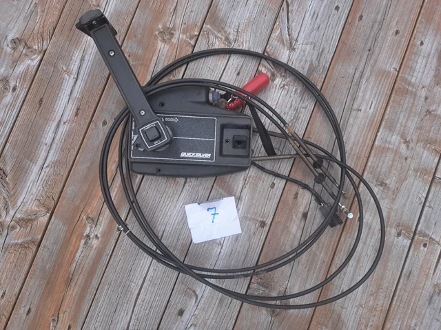 MERCURY QUICKSILVER OUTBOARD Control Box Throttle Shifter + Cable 12ft ...