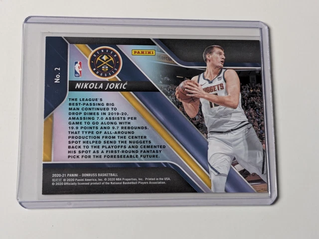 PALLACANESTRO PANINI DONRUSS 2020 Nikola Jokic Nuggets Fantasy Stars ...