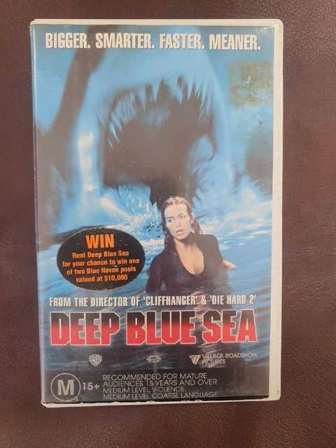 DEEP BLUE SEA VHS Video Tape - Big Box Ex Rental $9.50 - PicClick AU