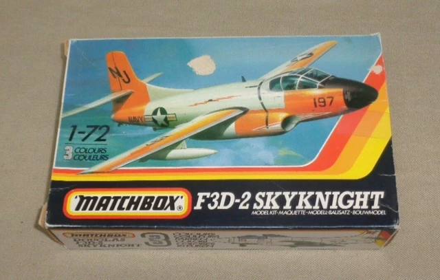1/72 SCALE MATCHBOX F3D-2 Skyknight Plastic Model Airplane Kit $15.08 ...