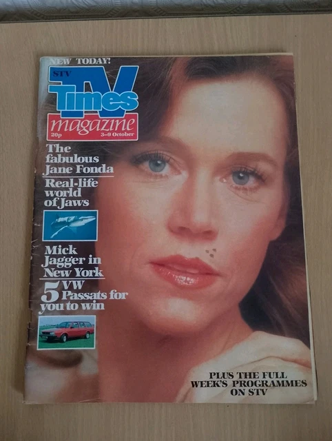 TV TIMES MAGAZINE 3rd - 9th October 1981 - JANE FONDA - MICK JAGGER ...