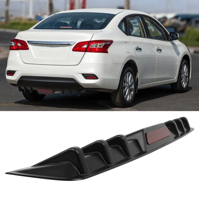 FOR NISSAN SENTRA Rear Bumper Diffuser Lip Spoiler Splitter w ...