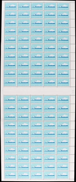 AUSTRALIA 1973 SYDNEY Opera House 7c FULL SHEET MNH **. SG 556b cat £ ...