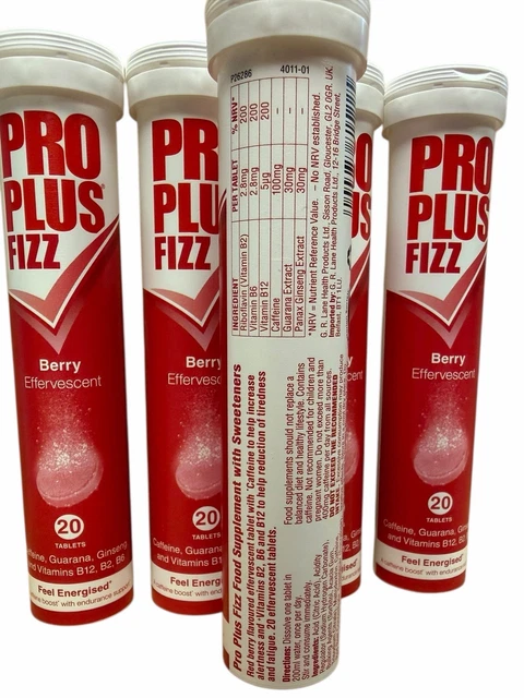 PRO PLUS FIZZ Effervescent Berry Flavour Tablets £13.00 - PicClick UK