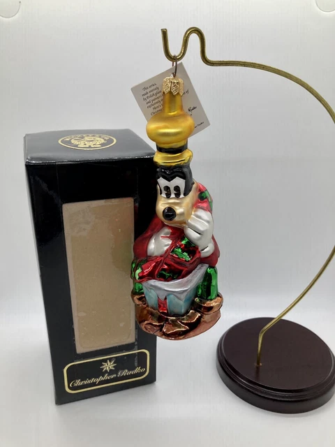 DISNEY CHRISTOPHER RADKO Goofy Surprise 1996 Ornament 6” Tall With Tag ...