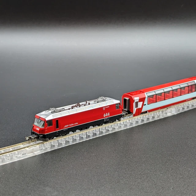 KATO 10-1816 - Rhätische Bahn (RhB) 'Glacier Express' (3-Car Base Set ...