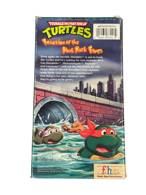 TEENAGE MUTANT NINJA Turtles Invasion of the Punk Rock Frogs VHS TMNT ...