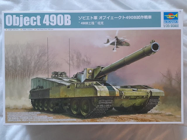 TRUMPETER 1/35 SOVIET/RUSSIAN Cold War concept MBT Object 490B, PE ...