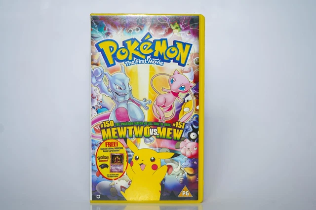 GENUINE POKÉMON THE First Movie Mewtwo Vs Mew Promo Card Vhs Factory ...