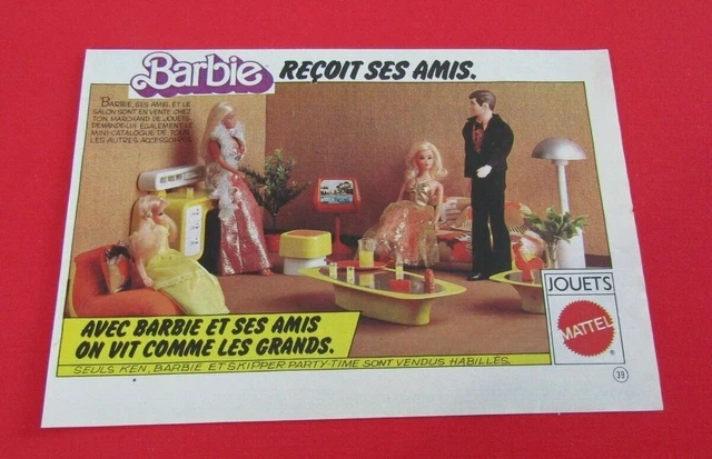 ADVERTISING PUB VINTAGE Publicite Ancienne Advert 11.12 Mattel Barbie ... ADVERTISING PUB VINTAGE Publicite Ancienne Advert 11.12 Mattel Barbie ...