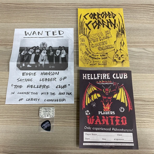 STRANGER THINGS VECNA'S Curse Hawkins Hellfire Club Eddie Munson ...