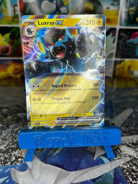 CARTE POKÉMON LUXRAY EX 068/167 Mascarade Crépusculaire EV6 Neuve FR ...