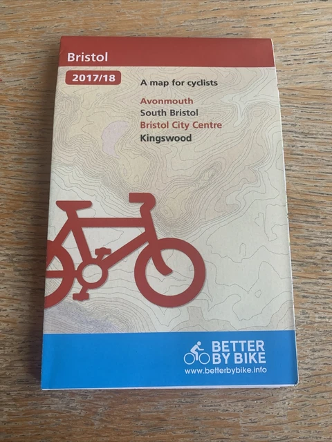 BRISTOL CITY CENTRE and environs Cycle Map fold out map & guide 2017/18 ...