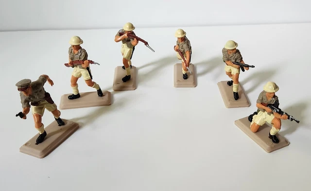 BRITISH 8TH ARMY WW2 variant set DSG Plastic Toy Soldiers ARGENTINA ...