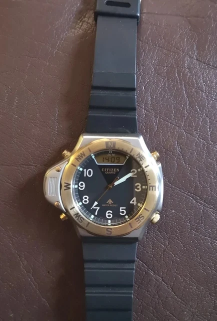 CITIZEN ALTICHRON PROMASTER Vintage Quartz Ana Digi diver EUR 169,00 ...
