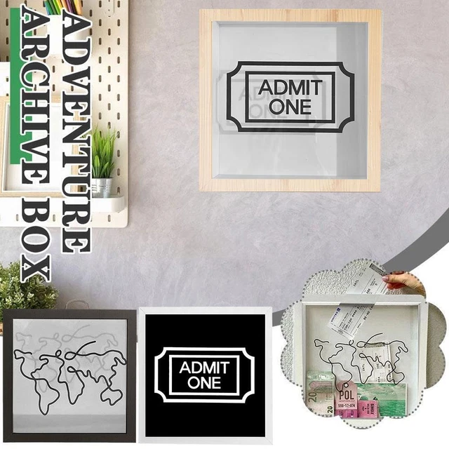ADVENTURE ARCHIVE BOX, Travel Collection Box, Ticket Stamp Box For ...