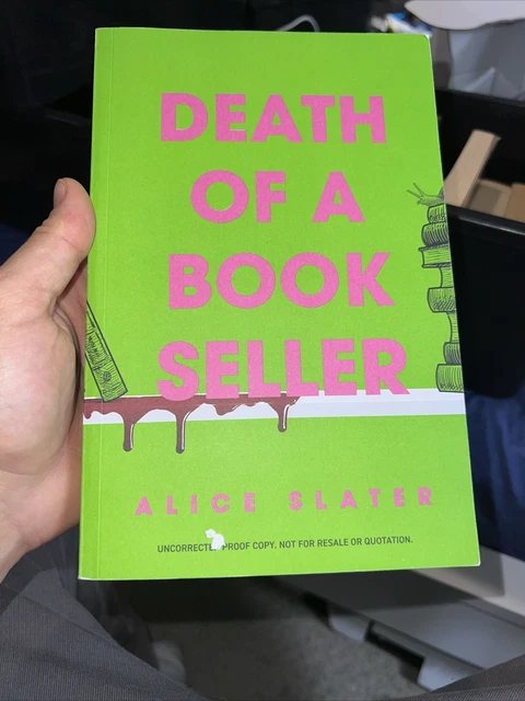 DEATH OF A BOOK SELLER by ALICE SLATER - P/B - UK POST *PROOF*(756215 ...