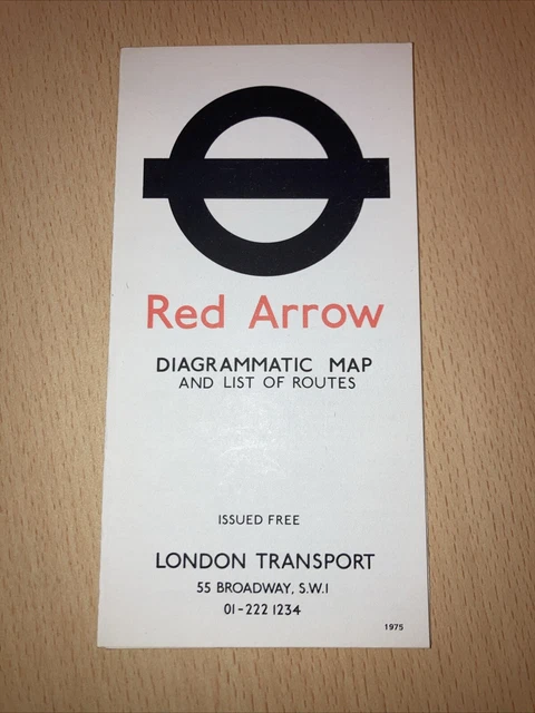 LONDON. BUS. MAP And Routes. (. Red Arrow. 1975. ) £1.99 - PicClick UK