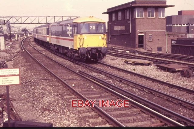ORIGINAL 35MM SLIDE UNIDENTIFIED CLASS 73 LOCO AT CLAPHAM 8/87 (4) £2. ...
