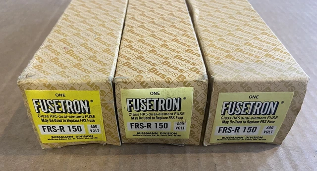 (LOT OF 3) Fusetron FRS-R-150 Fuse 150 Amp Class RK5 Dual-Element ...