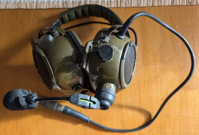 BRITISH ARMY RAF Royal Navy : Military Headset by Racal Acoustics ...