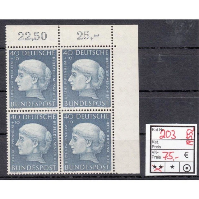 FEDERAL 1954, OF Me No 203 Corner Edge $143.40 - PicClick AU