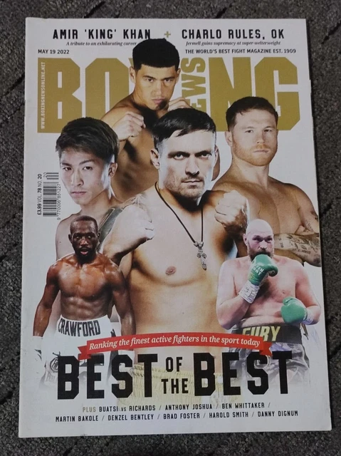 BOXING NEWS MAGAZINE. May 2022. Bivol. Inoue. Usyk. Canelo. Crawford ...