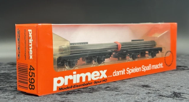 PRIMEX H0 4598 Drehschemelwagen mit Ladung ungeöffnete OVP / H0 AC EUR ...