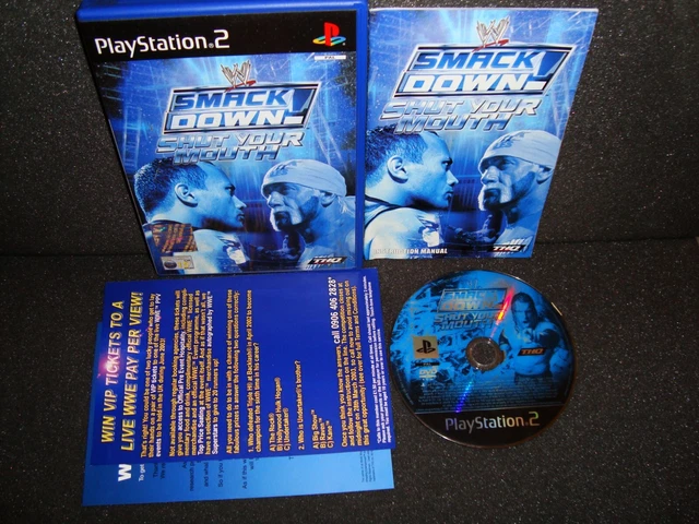 WWE SMACKDOWN SHUT Your Mouth PS2 PlayStation 2 Video Game Original UK ...