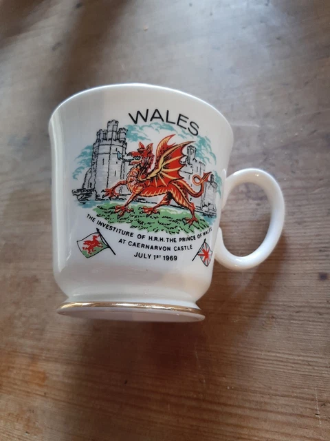 PRINCE OF WALES Investiture Cup, July 1st 1969, Royal Grafton Fine Bone ...
