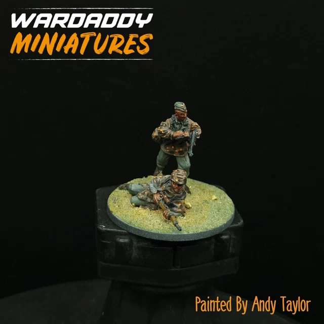 WELL PAINTED 28MM Bolt Action German Waffen SS Sniper Team Ww2 ...