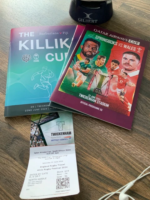 22/06/2024: SPRINGBOKS V Wales & Barbarians v Fiji Official Programme ...