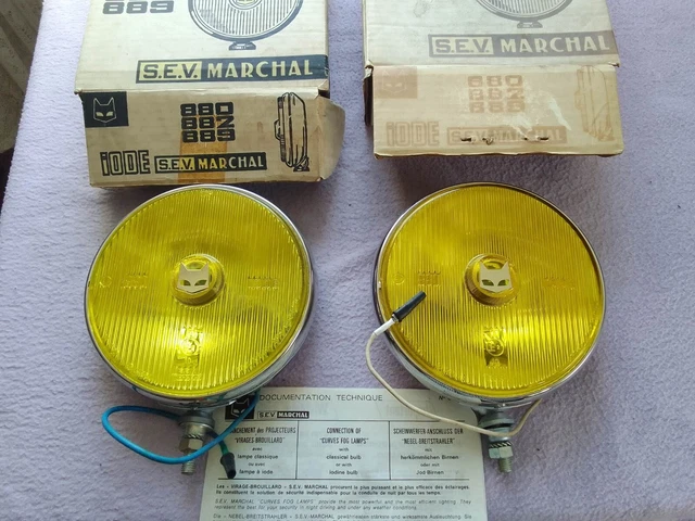 MARCHAL 880 FOG lights Ferrari Maserati Mercedes Porsche NEW EUR 591,62 ...