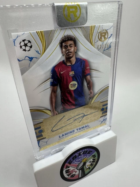 2024/25 TOPPS REVERENCE Lamine Yamal /75 Auto Barcelona HIGH END CARD £ ...