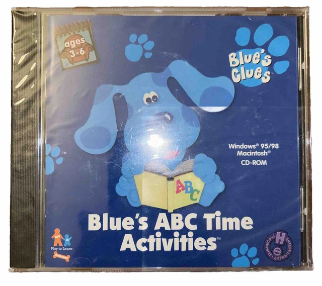 BLUE'S ABC TIME Activities PC Blue's Clues CD-ROM Game Windows MAC NEW ...