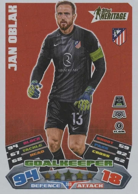 MATCH ATTAX CHAMPIONS League 2025/26 389 Heritage Jan Oblak EUR 1,00 - PicClick DE