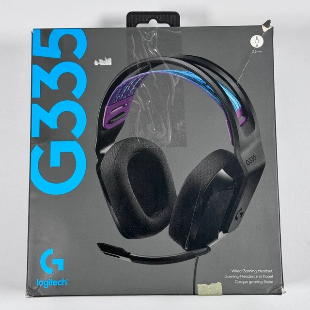 LOGITECH G335 WIRED Gaming Headset with Flip to Mute Microphone 3.5mm ...