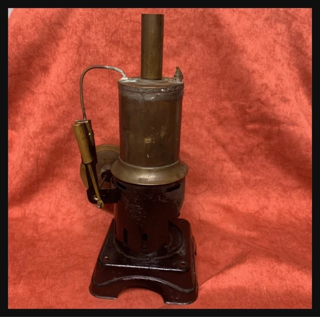 ANTIQUE VINTAGE GERMAN Bing Vertical Live Steam Engine 1920's Tinplate ...