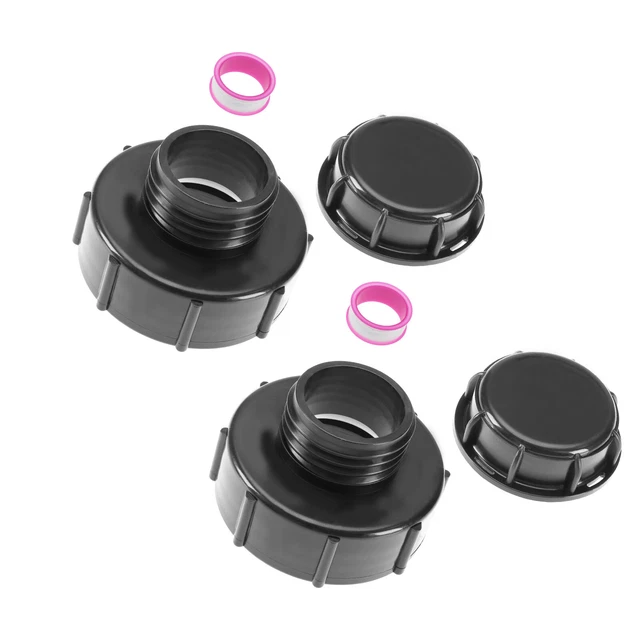2PCS IBC TANK Adapters S100x8 to Reduce S60x6 Tank Connector Adapter ...
