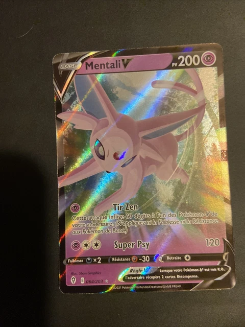 CARTE POKÉMON MENTALI V 064/203 Évolution Céleste Fr Neuve EUR 3,00 ...