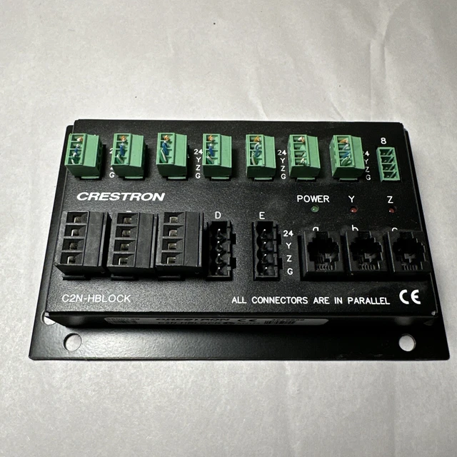 CRESTRON C2N-HBLOCK MULTI-TYPE Cresnet Distribution Terminal Block $24. ...